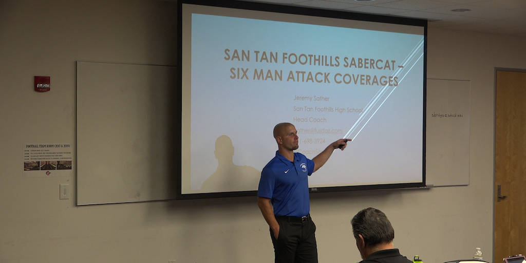 Six-Man Pressure Coverages with Jeremy Sather – San Tan Foothills HS ...