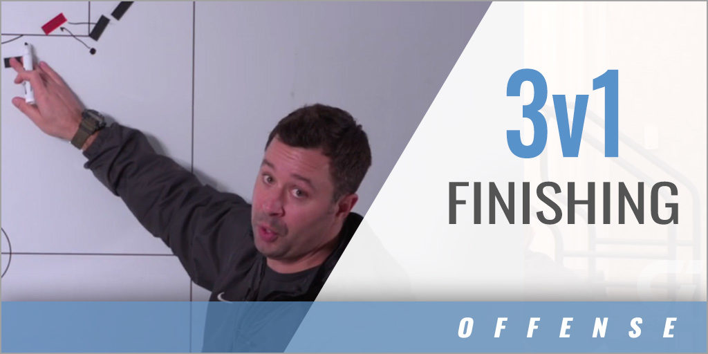 3v1 Finishing Exercise with Alan Yost – Kings Hammer FC – Coaches Insider