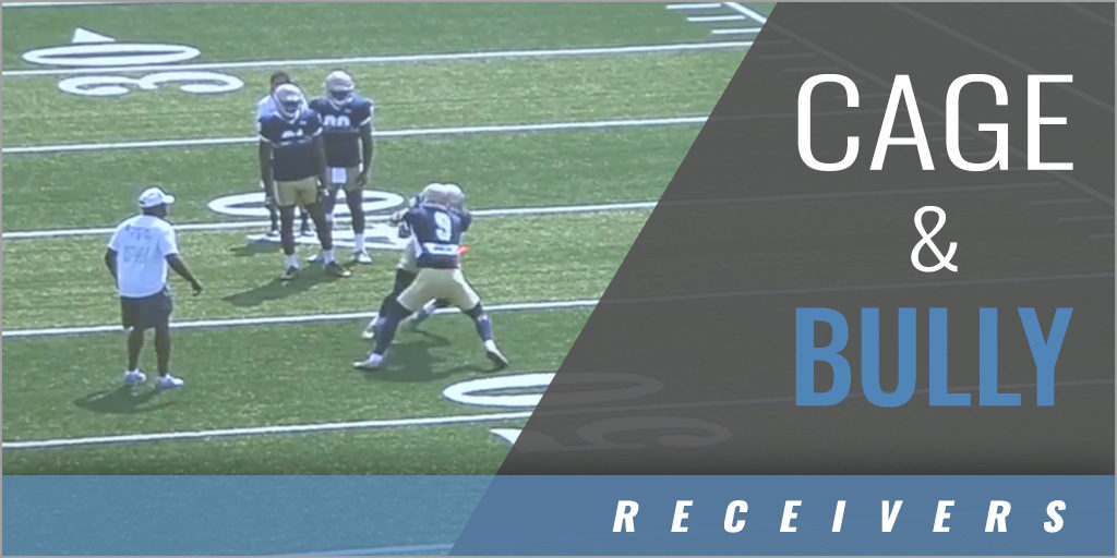 Receivers: Cage and Bully Drill with Del Alexander – Univ. of Notre ...