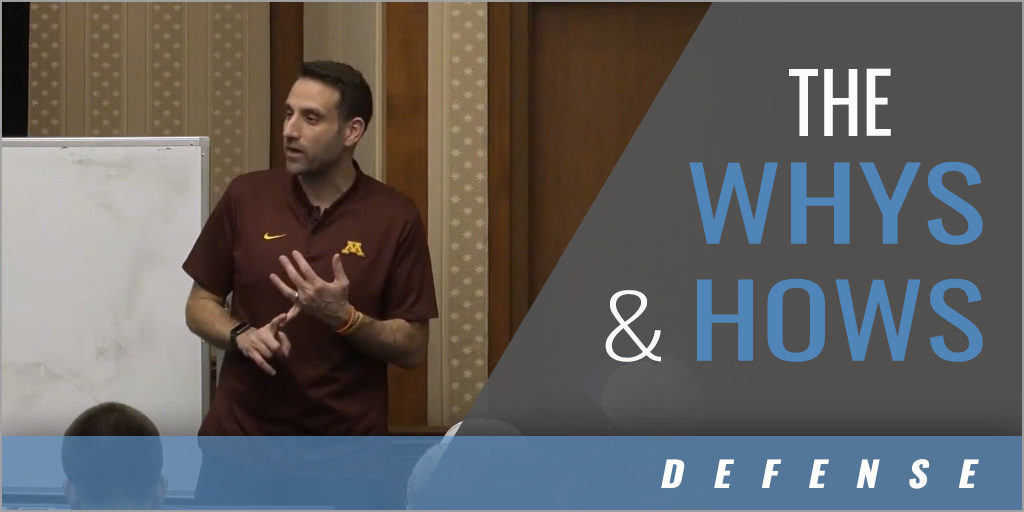 The Whys and Hows of Defense with Joe Rossi – Univ. of MN – Coaches Insider