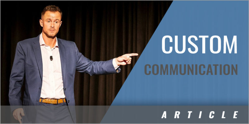 Custom Communication – Coaches Insider