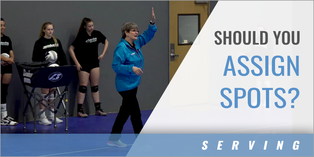 Assigning Serving Spots with Ruth Nelson – BYOP – Coaches Insider