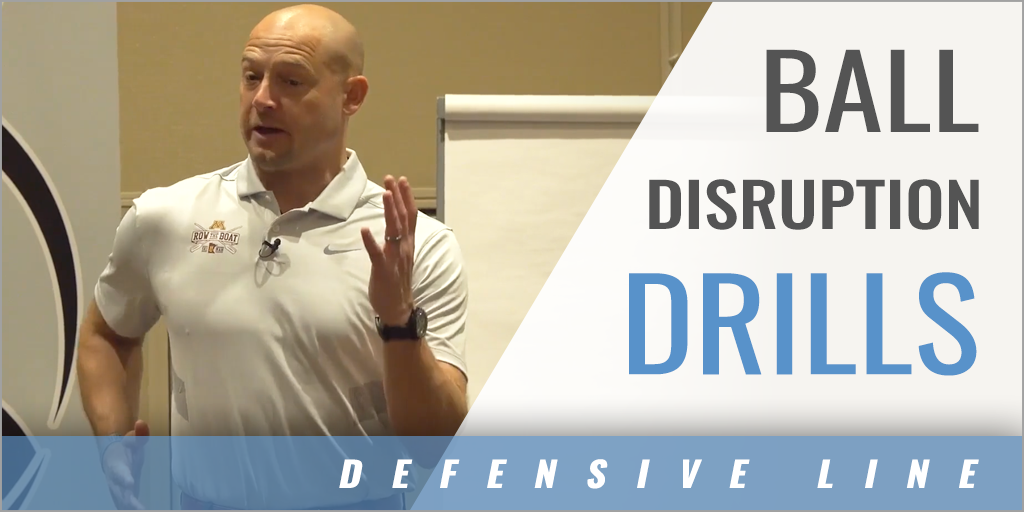 Ball Disruption Drills with PJ Fleck – Univ. of Minnesota – Coaches Insider
