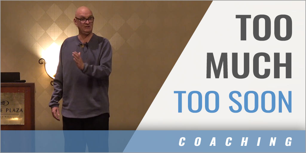 Too Much – Too Soon with Scott Whitlock – (Retired) Kennesaw State Univ ...