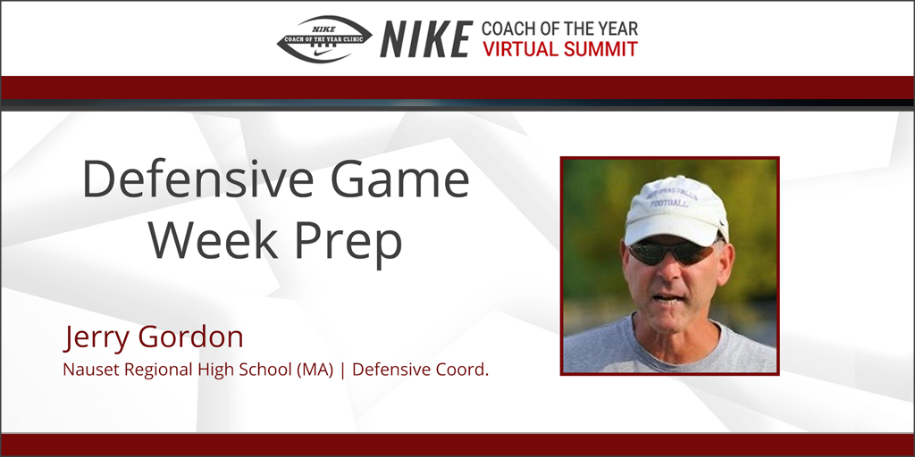 Defensive Game Week Prep with Jerry Gordon – Nauset Regional HS (MA ...