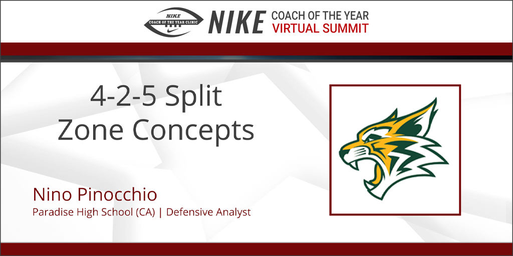 4-2-5 Split Zone Concepts with Nino Pinocchio – Paradise HS (CA ...