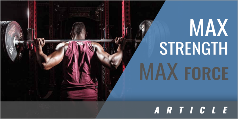 Maximum Strength, Maximum Force – Strength Training for Athletics ...