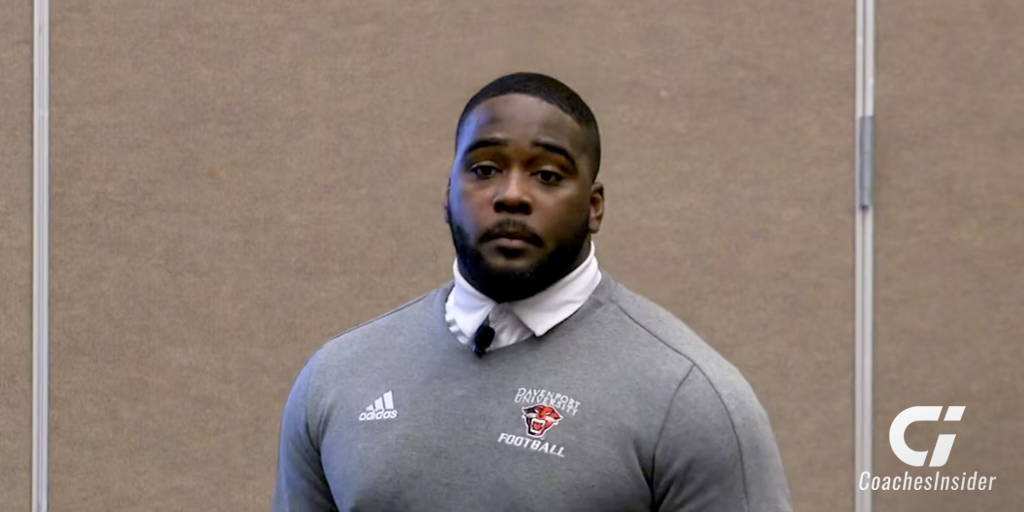 RB Drill to Game Tape with Juwan Lewis – Davenport Univ. – Coaches Insider