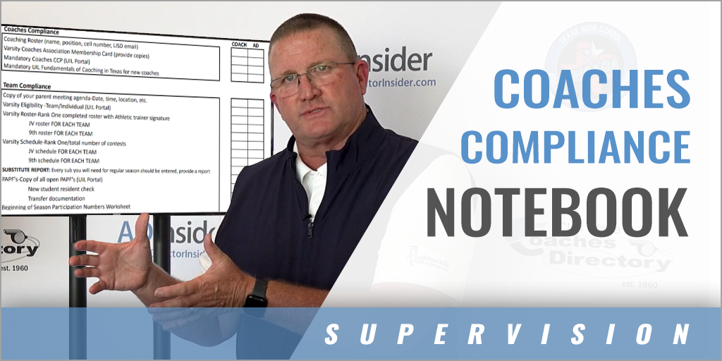 Coaches Compliance Notebook with Mike Meeks – Lubbock ISD (TX ...